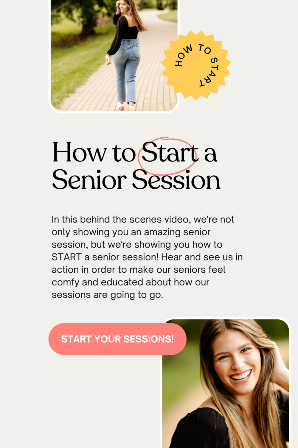 Beginner's Guide: How to Start Your Senior Session