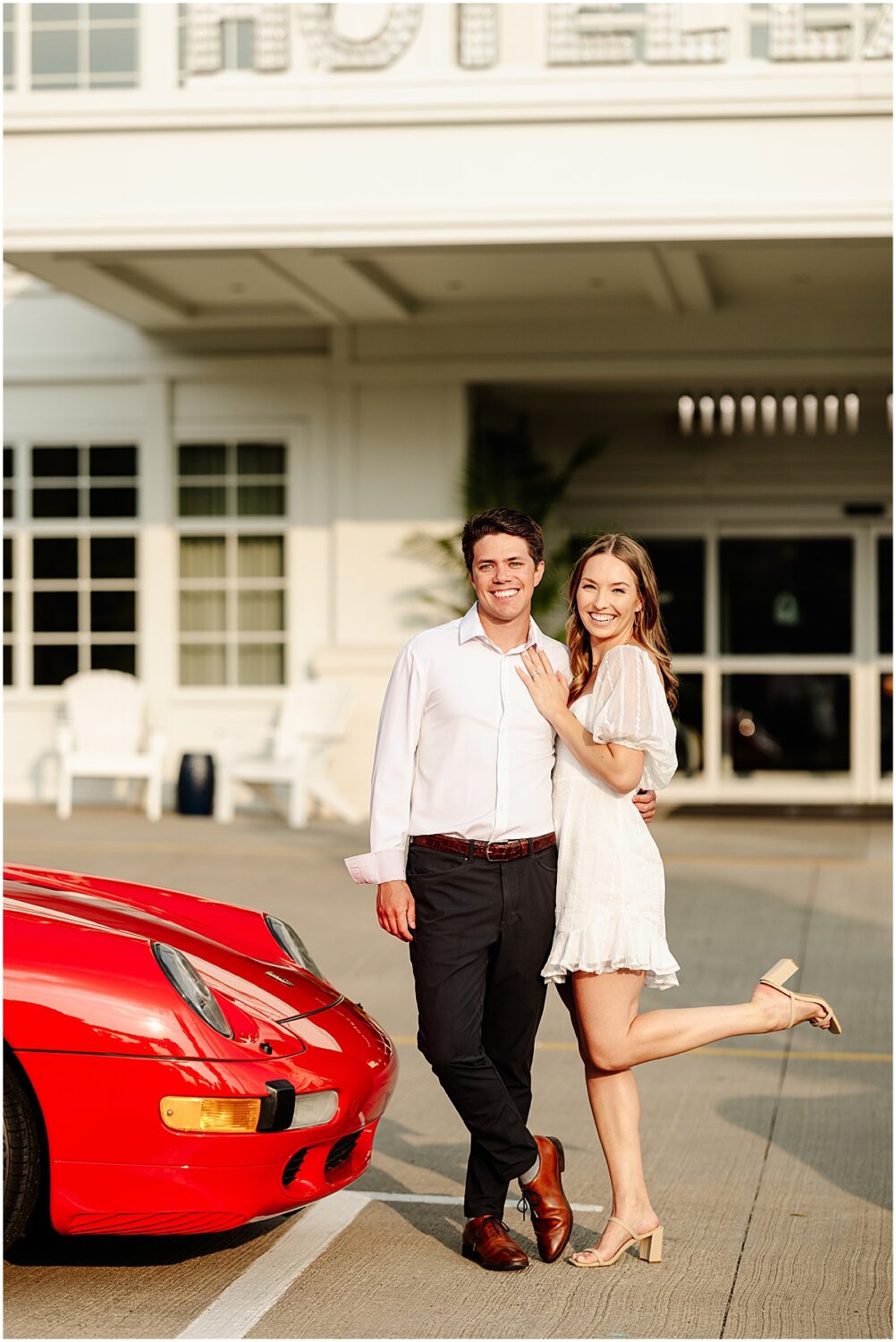 Hailey & John's Chic Downtown Wayzata Engagement Session