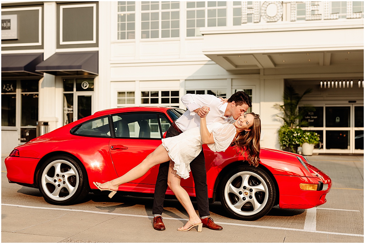 Hailey & John's Chic Downtown Wayzata Engagement Session